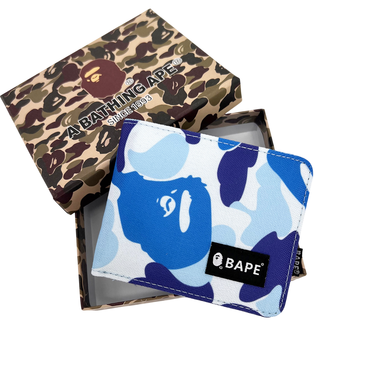 BAPE BLUE WALLET – KITHREPS